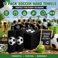 12 Pack Soccer Party Favors Cotton Hand Towels for Bathroom 11.8 x 11.8 ...