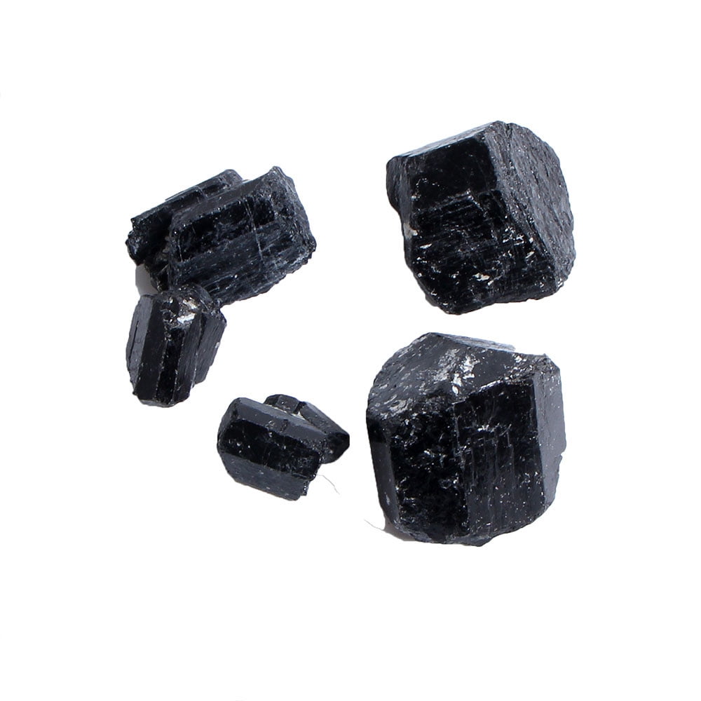 20mm 100g Natural Black Crystal Tourmaline Rough Stone Rock Mineral ...
