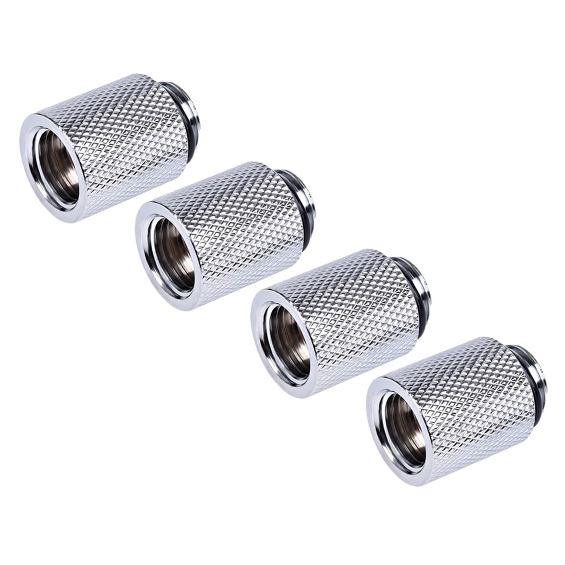 Alphacool HF G1/4" Male to Female Extender Fitting, 20mm, Chrome, 4 ...