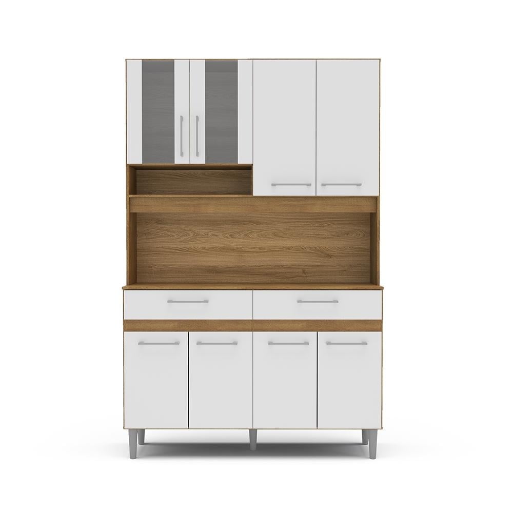 Cocina Integral Mobi Benín 1.20 m color blanco con cafe | Walmart en línea