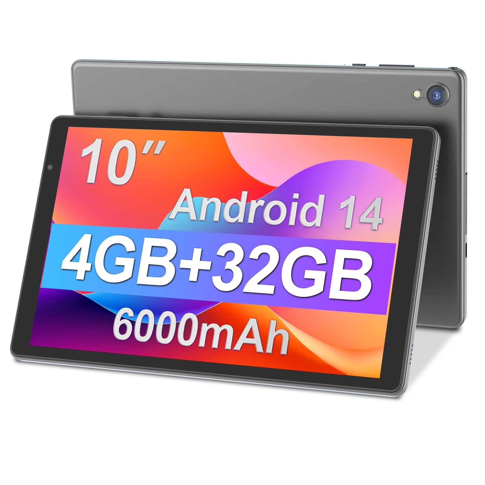 Tedupee Android 14 Tablet,10-Inch Tablets,1280*800 IPS Screen,4GB RAM ...