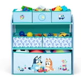 Bluey Design and Store 6 Bin Toy Storage Organizer by Delta Children ...