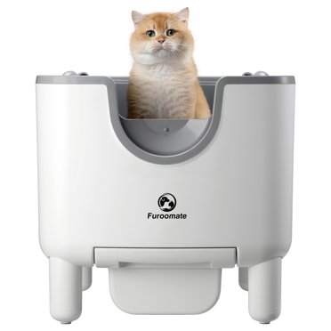 F6 Self-Cleaning Litter Box - Open-Top Automatic Cat Litter Box with ...