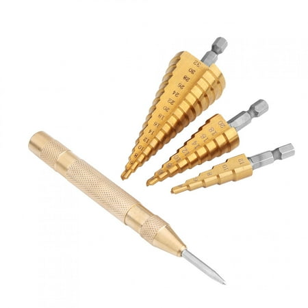 Less Friction Center Punch Avoids Slip Step Drill Bit For Steel Brass ...