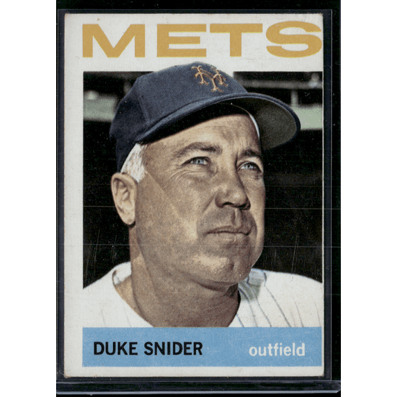1964 Topps DUKE SNIDER #155 Wrinkles Scratches - Walmart.com