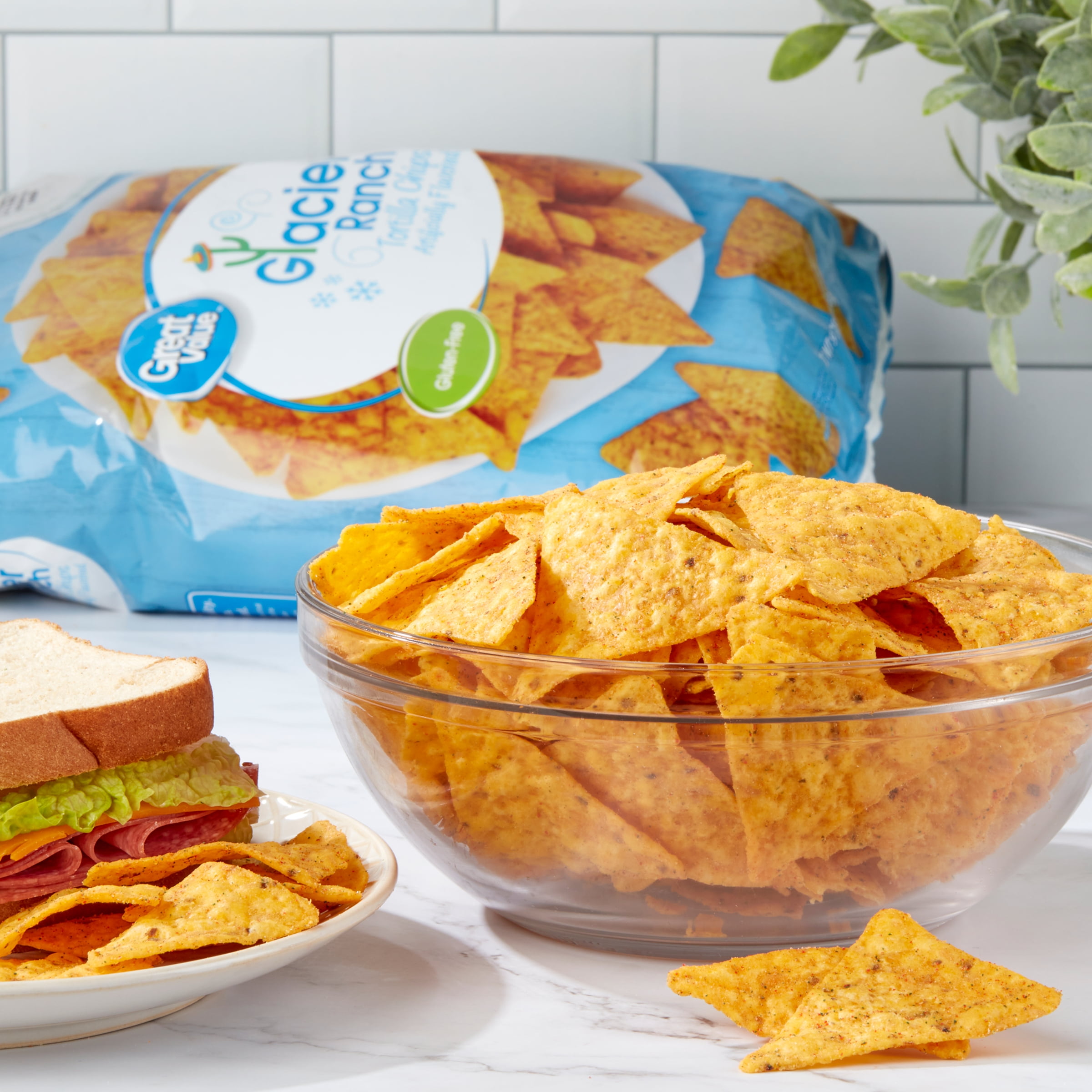 Great Value Glacier Ranch Tortilla Chips, 9.75 oz