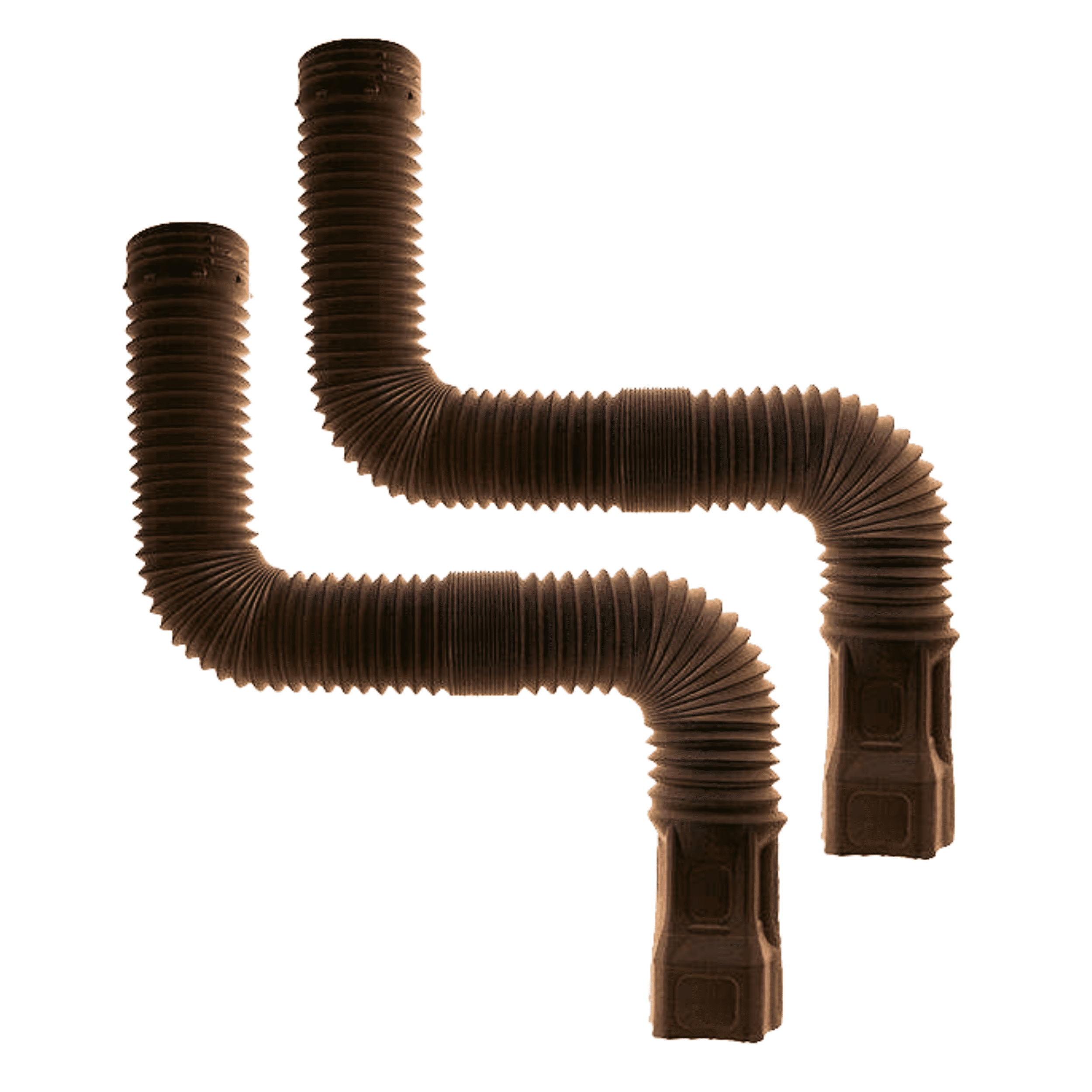 Flex-A-Spout Downspout Extension - Brown - Two Pack - Walmart.com