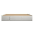 Ameriwood Home Full Platform Bed with Drawers, Ivory Oak - Walmart.com