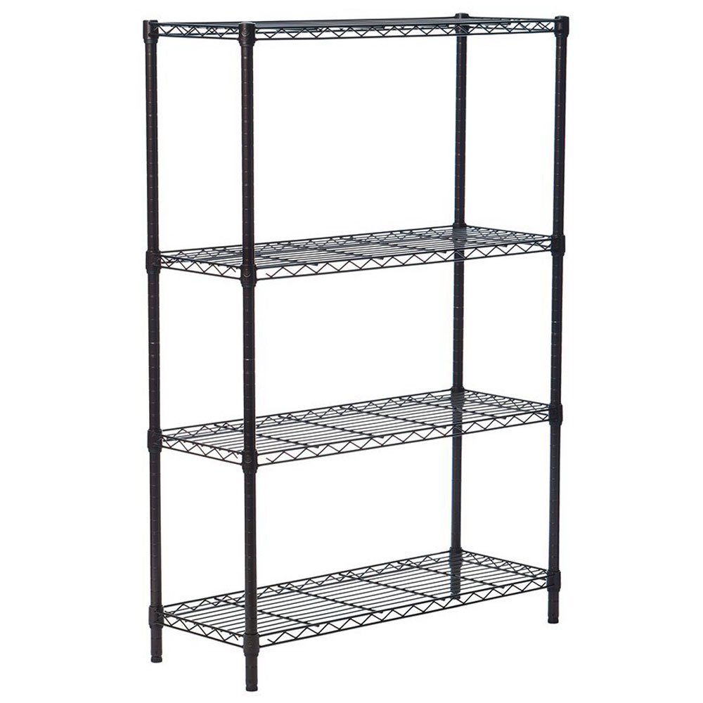 Zimtown 4 Layer Steel Rack Metal Shelf Adjustable Unit Garage Kitchen ...