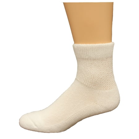 Carolina Ultimate Men's Diabetic Non-Binding Quarter Socks 2 Pack ...