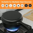 TLGREEN 2-in-1 Cast Iron Dutch Oven Pot, with Skillet & Lid - 2.9 Qt ...
