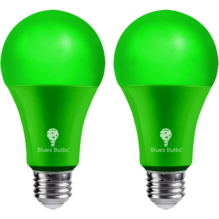 Green Light Bulb In Room