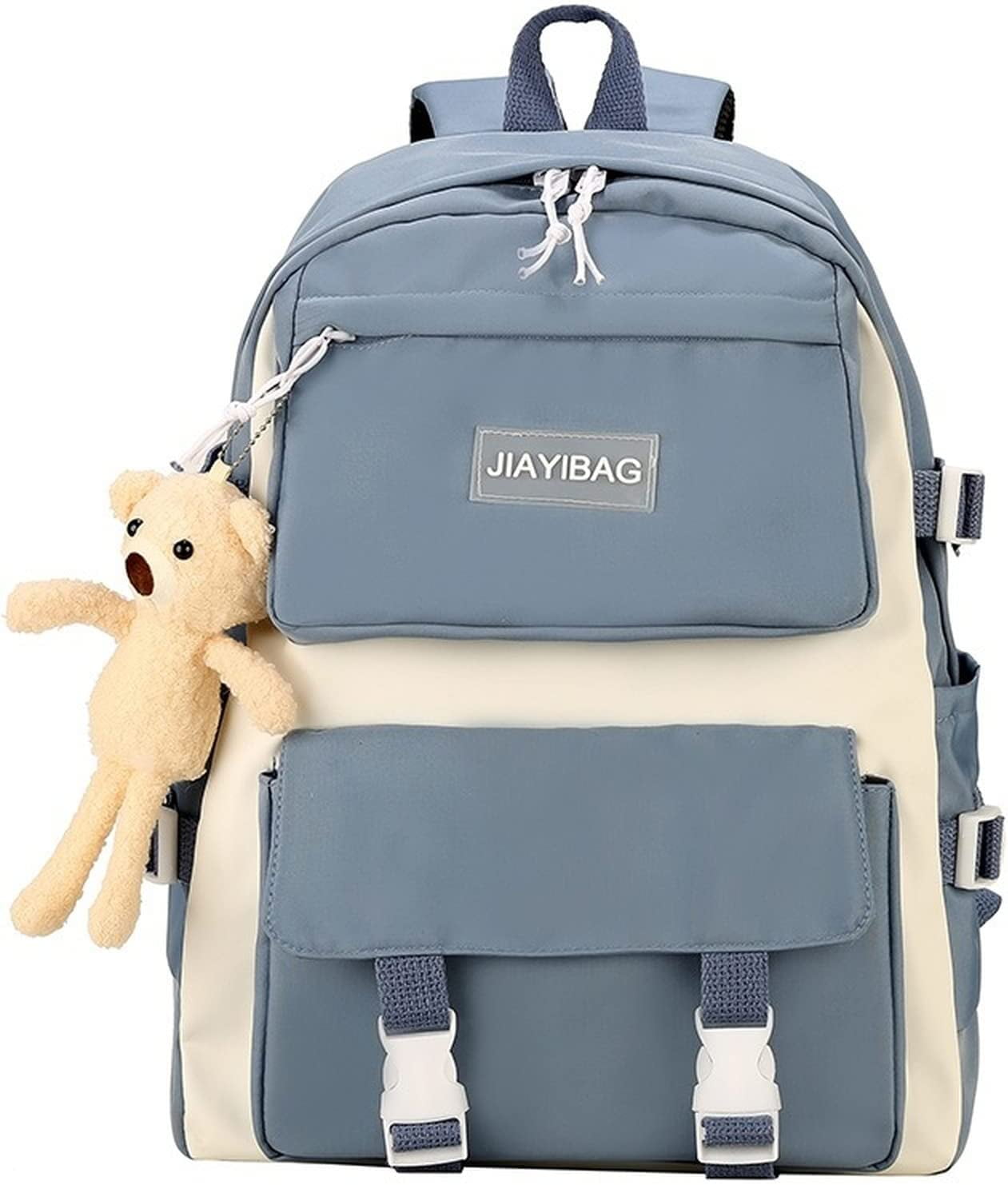 Kawaii Cute Backpack with Bear Pendant - Back To School Supplies ...