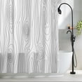 Abstract Lines Shower Curtains for Bathroom, Vintage Art Black Tree ...