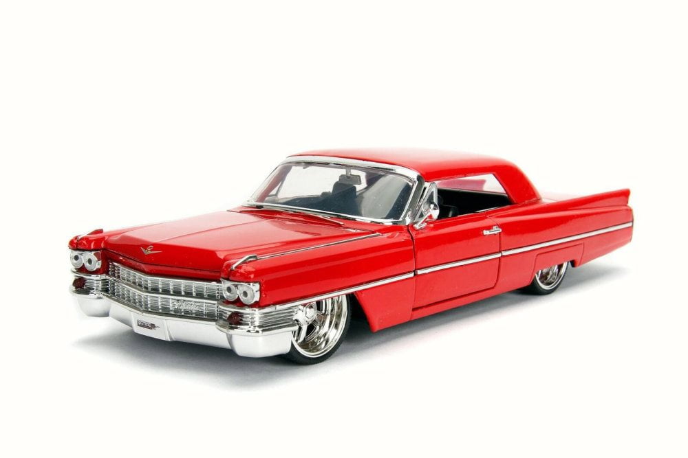 1963 Cadillac, Red - JADA 99550WA1 - 1/24 Scale Diecast Model Toy Car ...
