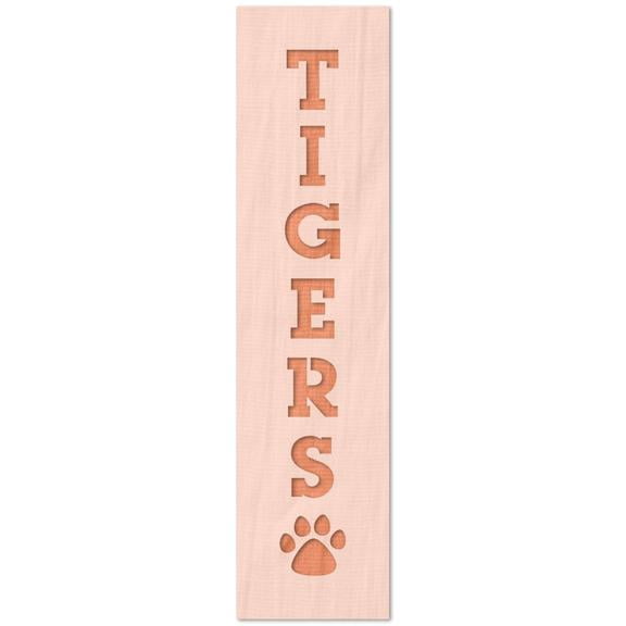 Stencil Stop Tigers Vertical Sign Text Stencil - 14 Mil Mylar Plastic ...