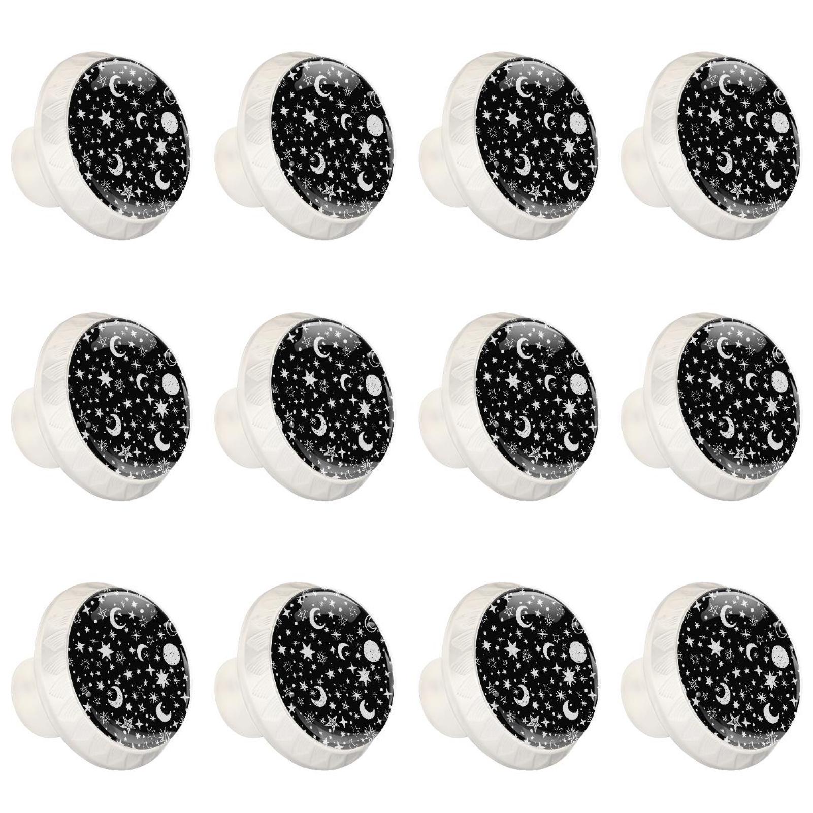 12 Pcs Stars Moon Knobs for Kitchen Cabinet Cupboard Dresser Bookcase ...