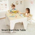 4 in 1 Kids Construction Play Table Compatiable with Large & Small ...