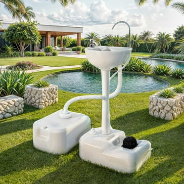 Wakeman Outdoors 9L Collapsible Wash Basin - Portable Sink with Drain ...