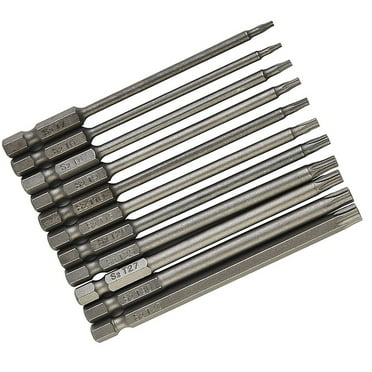 8pcs Hex Head Allen Wrench Drill Bits Set 100mm SAE Metric Allen Screwdriver Bits Magnetic Hex ...