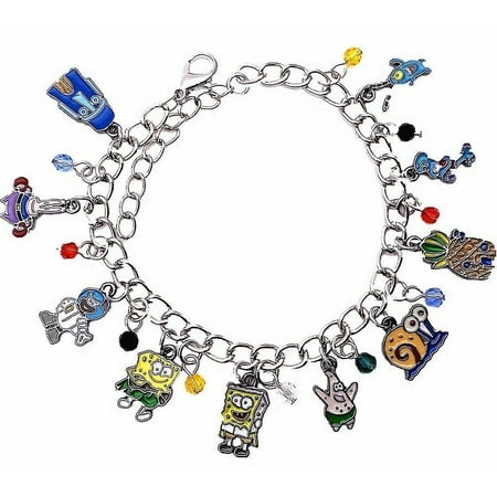 Spongebob And Friends Cartoon Characters 10 Themed Charms Metal Charm ...