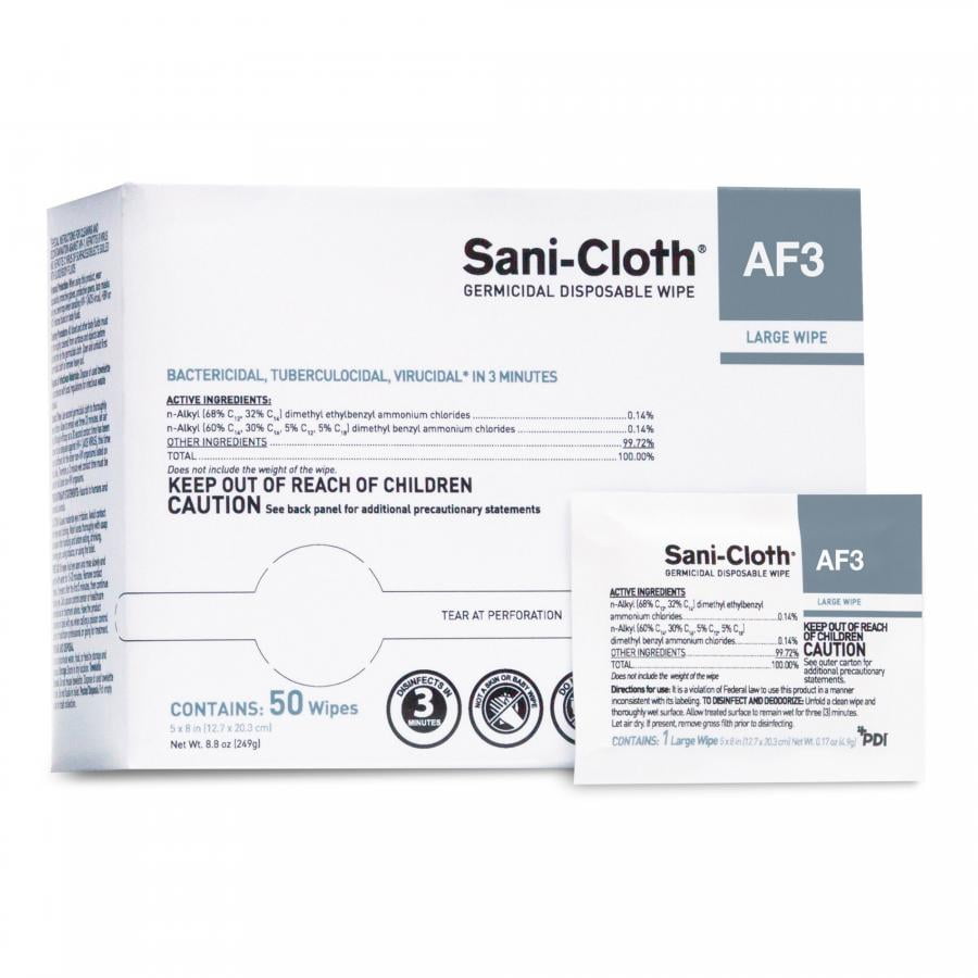 Sani-Cloth AF3 Surface Disinfectant Cleaner Wipe, Premoistened ...
