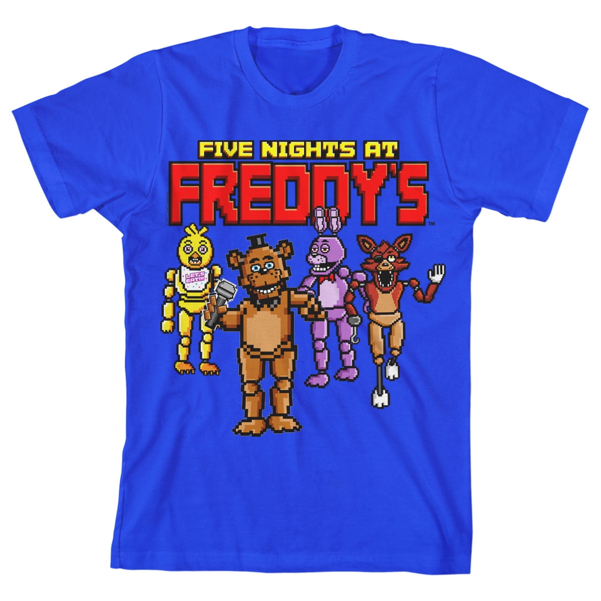 Five Nights at Freddy’s Dancing Animatronics Boy’s Royal Blue T-shirt-L ...