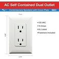 Contemporary Dual Outlet, Self Contained, Speedwire With Cover-Plate ...