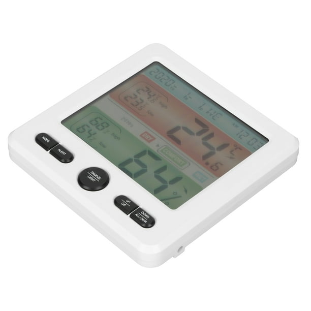 Hygrometer Clock Color Screen Temperature And Humidity Meter - Walmart.ca