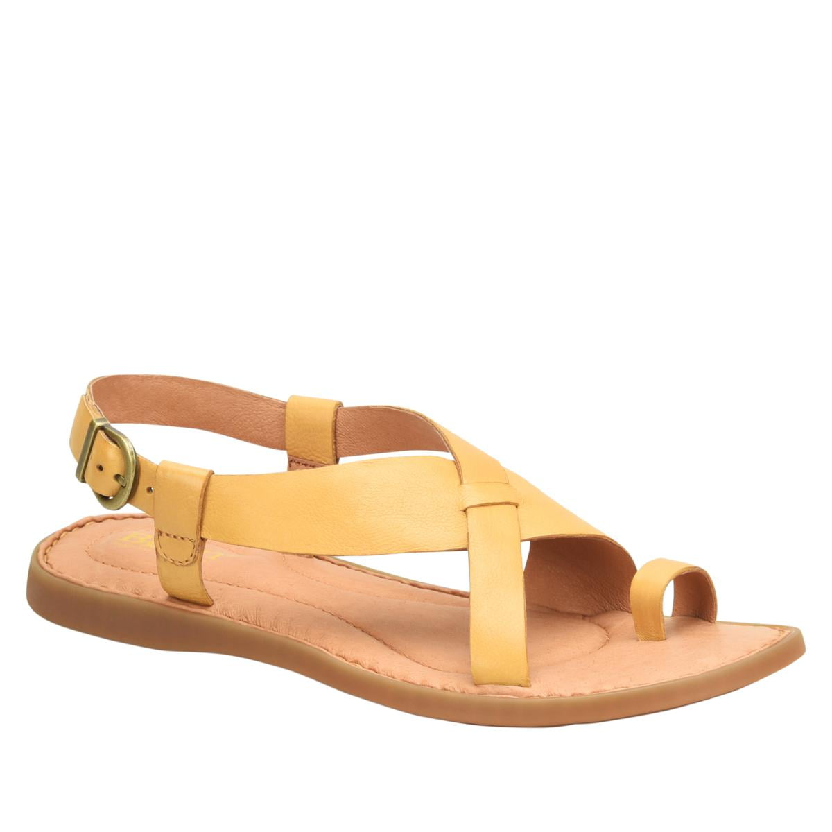 Born Inya Leather Toe Loop Sandal - Walmart.com