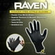 SAS Safety 66518 Raven Powder-Free Black Nitrile 6 Mil Gloves, Large ...