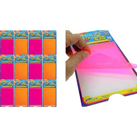 Neon Scribble Slate Magic Board (12 Units in Bulk) by JA-RU. Writing ...