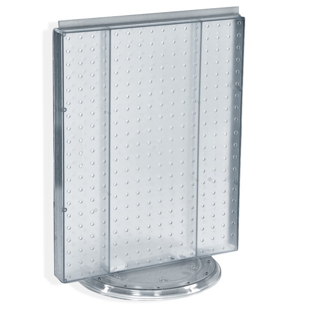 Azar Displays 700500-CLR Clear Revolving 16"W x 20.25"H Pegboard ...