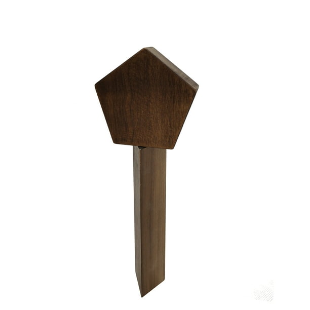 FixtureDisplays® Pentagon Top with Triangle Handle Wood Beer Tap Handle ...