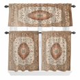 Bohemian Ethnic Style Pattern Curtain Tier and Valance Set 3 Piece ...