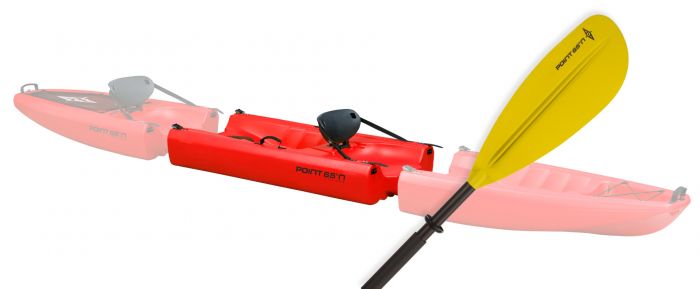 Point 65 Sweden 318029 Falcon Mid Piece Kayak with Paddle, Red ...