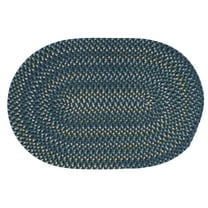 Homespice 20x30 Cider Barn Red Oval Braided Jute Rug - Reversible ...