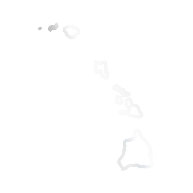 Hawaii Outline Sticker Decal Die Cut - Self Adhesive Vinyl ...