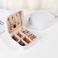Square Mini Portable Travel Jewelry Boxes Small Organizer Gift Box Case ...