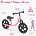 XJD Toddler Sport Balance Bike, Adjustable Seat and Handlebar, 12-Inch ...