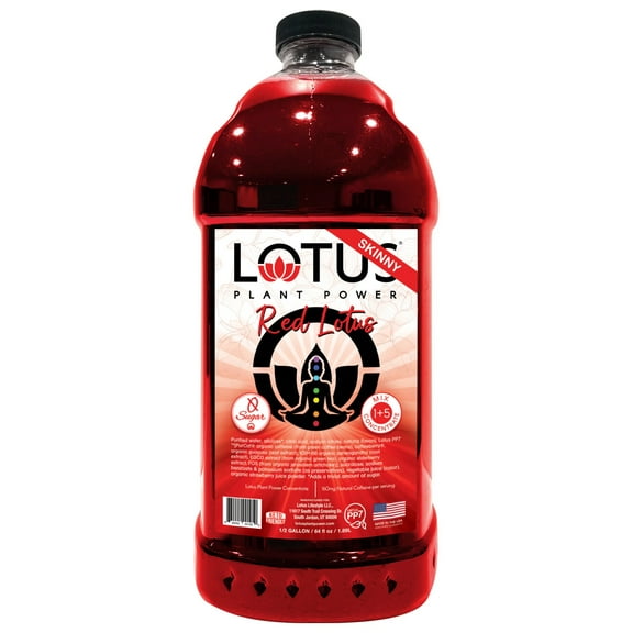Lotus Energy Drink Concentrate 64 fl. oz. (Skinny Red) Packaging May ...