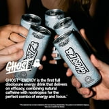 GHOST® ENERGY Zero Sugars Energy Drink, Original Flavor, 100mg Natural ...