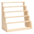 Card Display Stand, 5-Tier Trading Card Display, Wooden Graded Sports ...