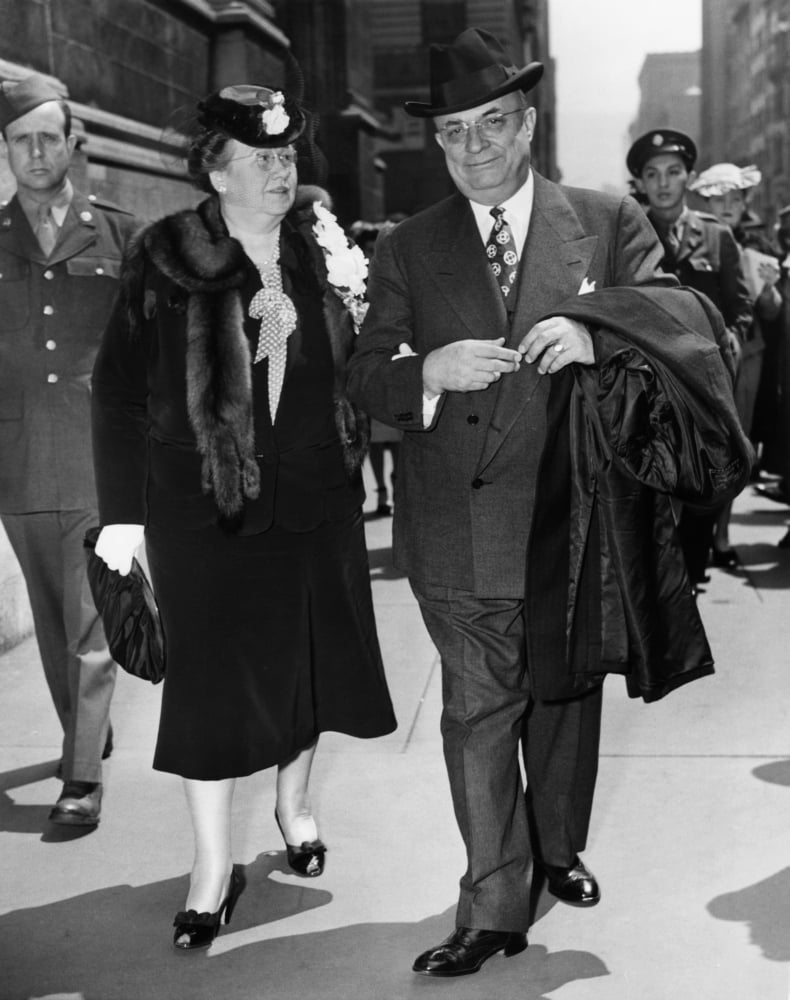 Mr. And Mrs. Henry Kaiser In The 5Th Avenue Easter Parade Outside St ...