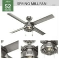 Hunter Fan Hunter 52" Spring Mill Outdoor Ceiling Fan w/ LED Light and ...