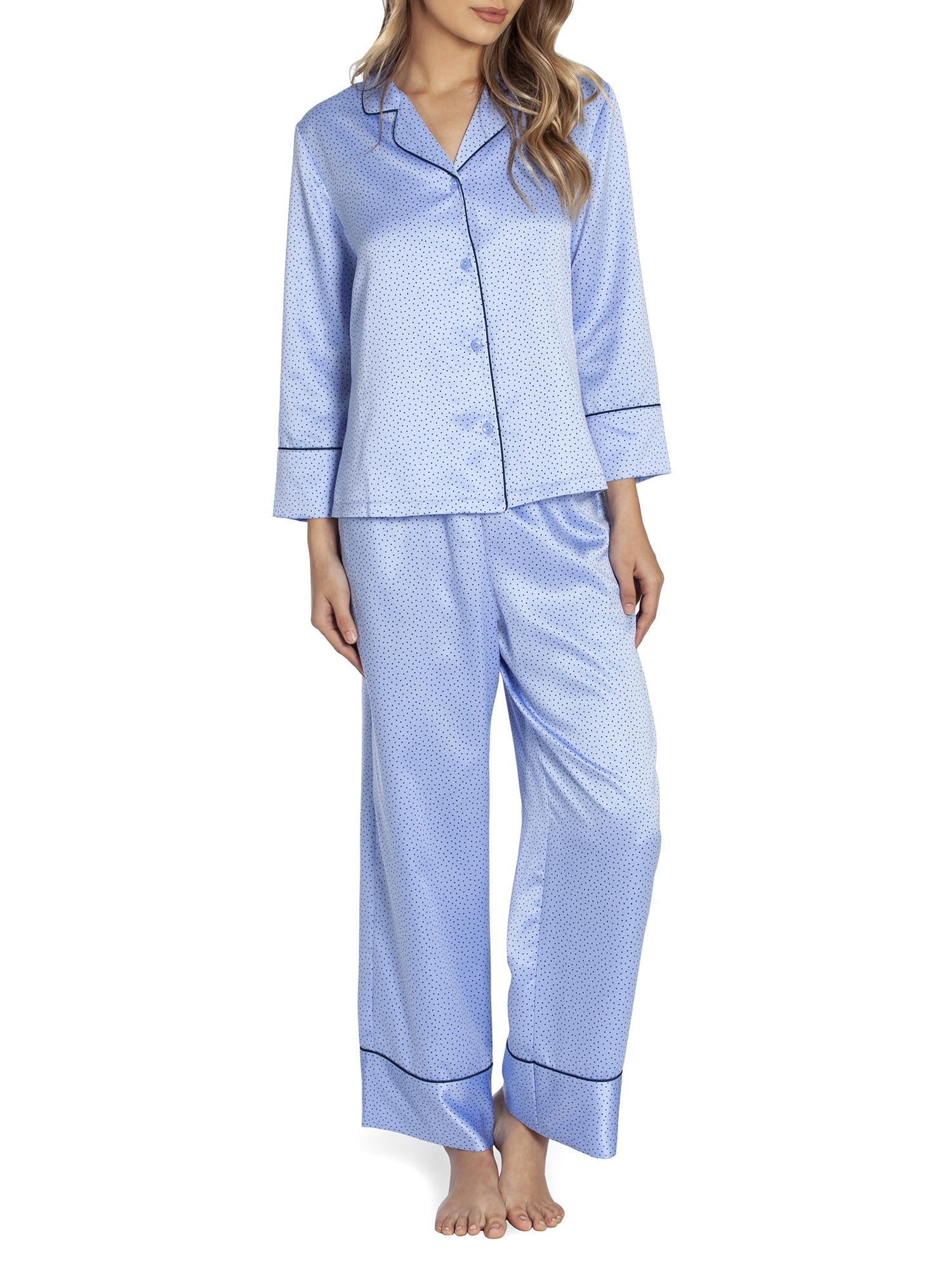 Secret Treasures Women's and Women's Plus Satin Pajama Sleep Set ...