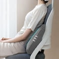 Portable Compression Inflatable Lumbar Pillow, Curved Flannel Fit ...