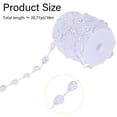 Acrylic Beads Chains Leaf Clear 22x15.5x4.5mm 19m/roll for DIY ...