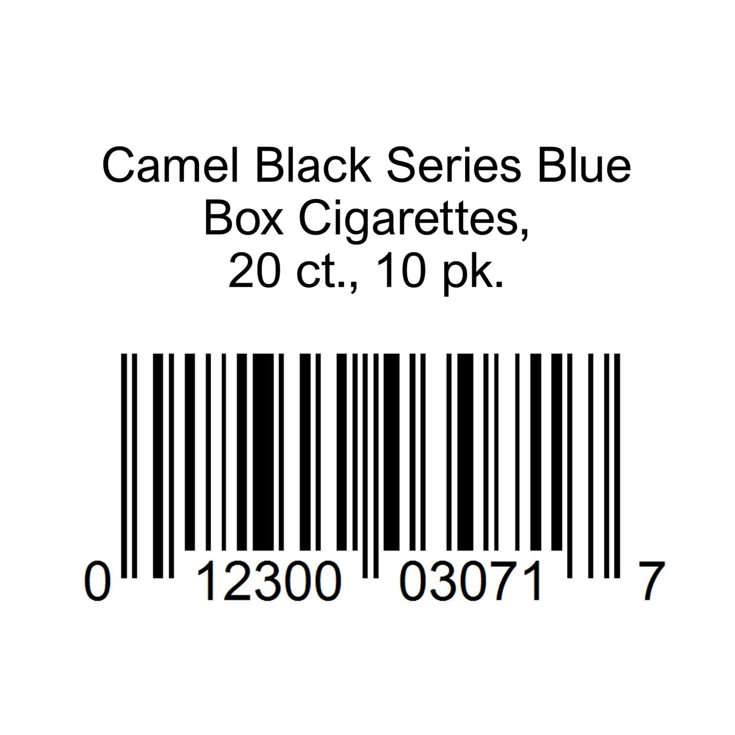 Camel Black Series Blue Box Cigarettes, 20 ct., 10 pk. - Samsclub.com