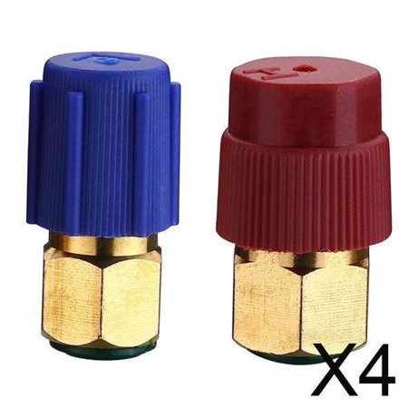 Colaxi 4xR22 to R134A Retrofit Kit R12 R22 to R134A High Low Fitting ...